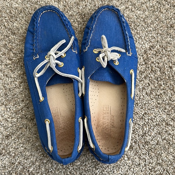 Sperry | Shoes | Jcrew X Sperry Topsider Royal Blue Boat Shoes | Poshmark